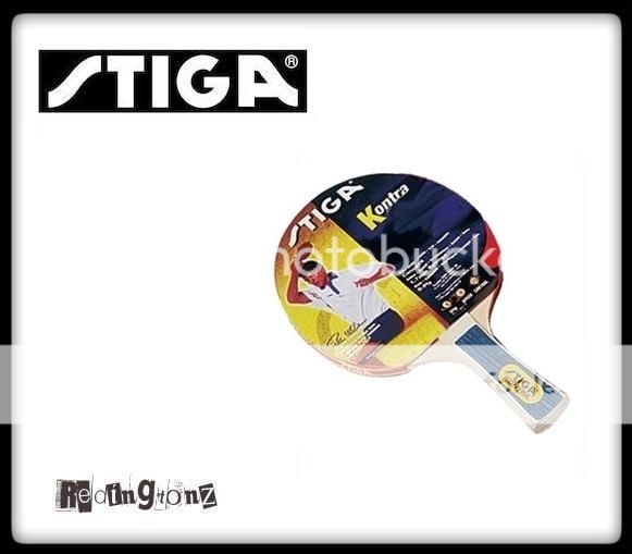 New Stiga Table Tennis Hobby Bat Rubber 1.7 mm With Concave Handle ...